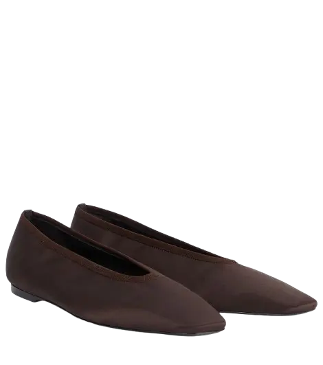 TOTEME Satin Ballet Flats