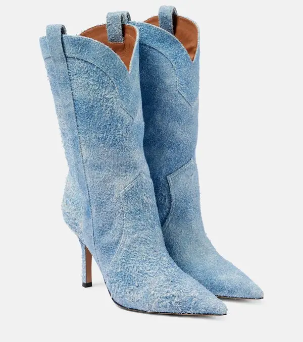 Paris Texas Paloma 95 Knee-high Boots - Blue