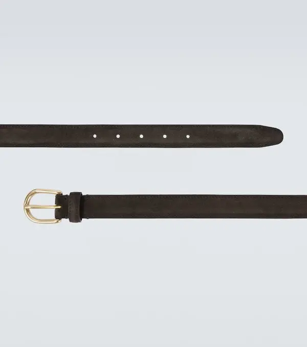 SAMAN AMEL Suede Belt - Brown