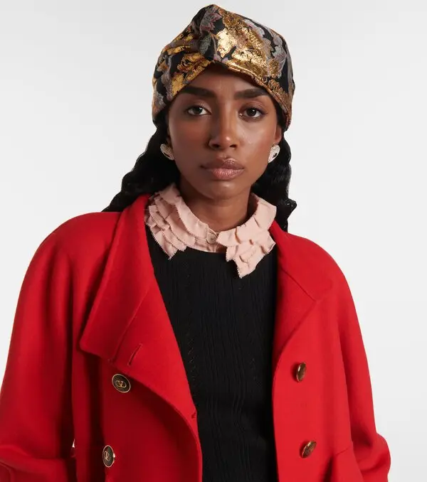 Valentino Garavani Jacquard Lamé Headband