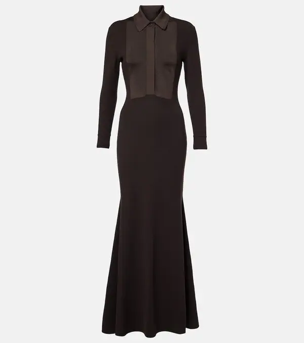 TOM FORD Wool-blend Turtleneck Dress - Brown