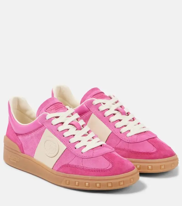 Valentino Garavani Upvillage Suede Sneakers - Pink