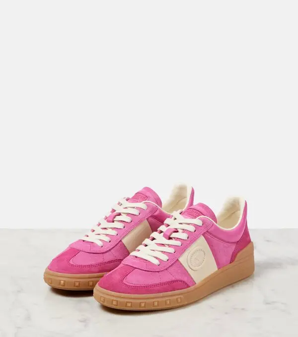 Valentino Garavani Upvillage Suede Sneakers - Pink