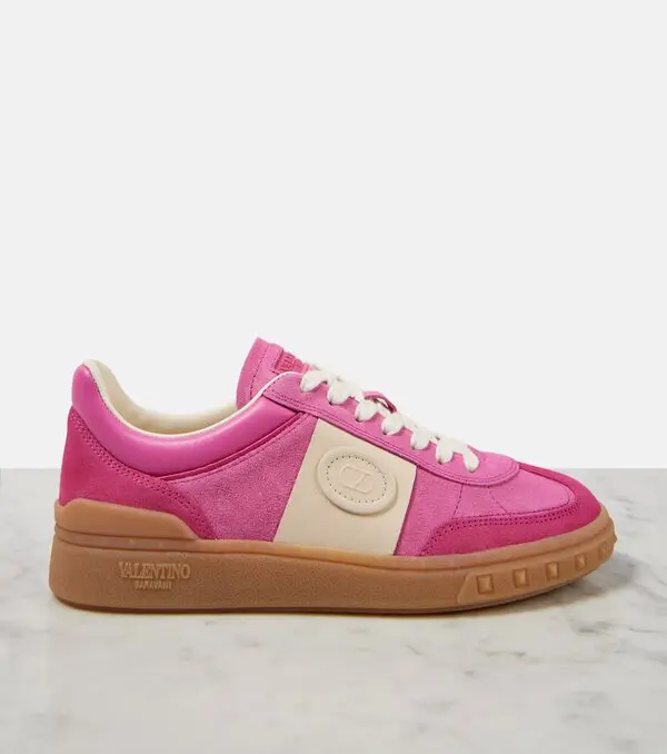 Valentino Garavani Upvillage Suede Sneakers - Pink