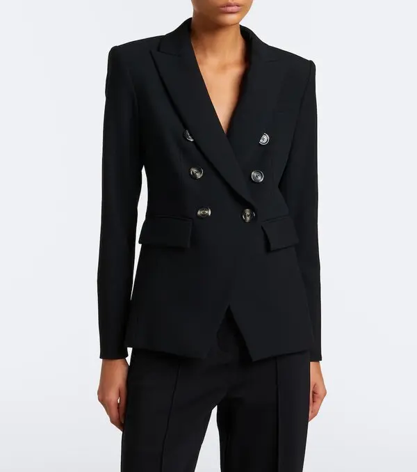 Veronica Beard Miller Striped Double-breasted Blazer