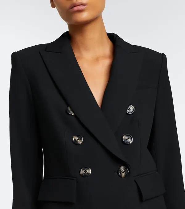 Veronica Beard Miller Striped Double-breasted Blazer