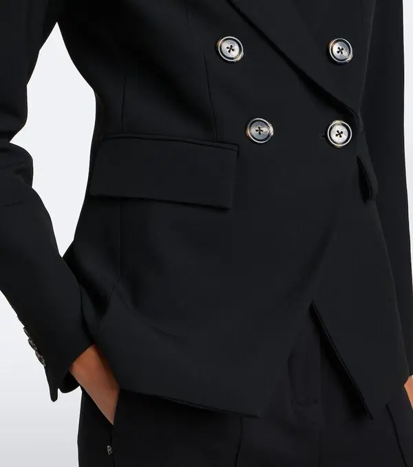 Veronica Beard Miller Striped Double-breasted Blazer