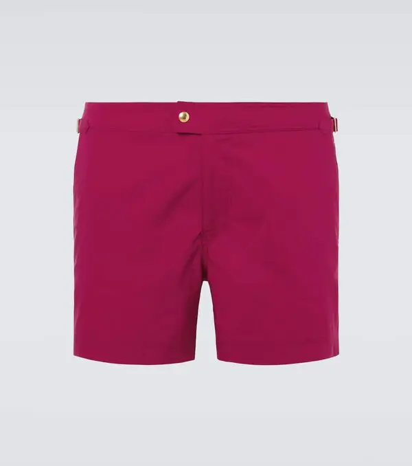 TOM FORD Technical Poplin Swim Shorts