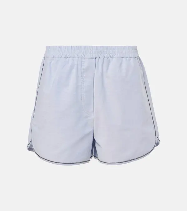 Brunello Cucinelli Cotton Shorts - Blue