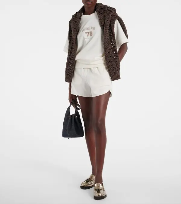 Brunello Cucinelli Cotton Shorts - White