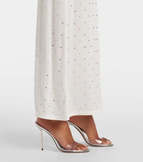 Rabanne Bridal Crystal-embellished Maxi Dress - White