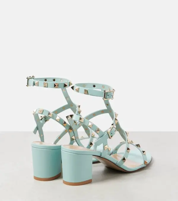 Valentino Garavani Rockstud Classic 60 Leather Sandals - Blue