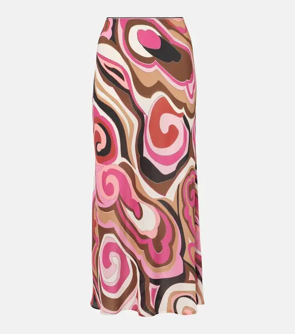 Rixo Ardith Maxi Skirt - Pink