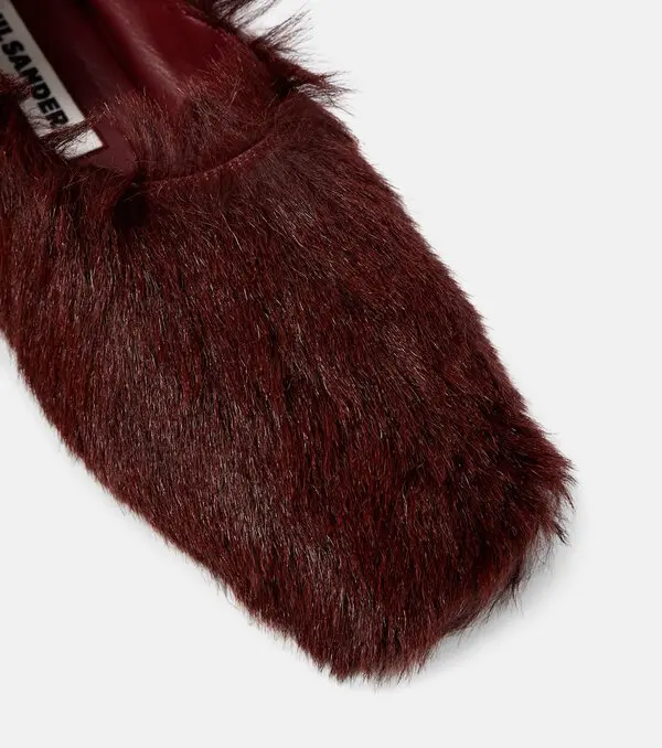 JIL SANDER Calf Hair Flats