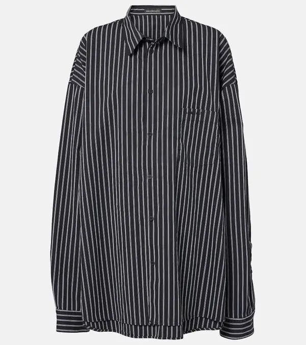 Balenciaga Flatground Striped Cotton Shirt