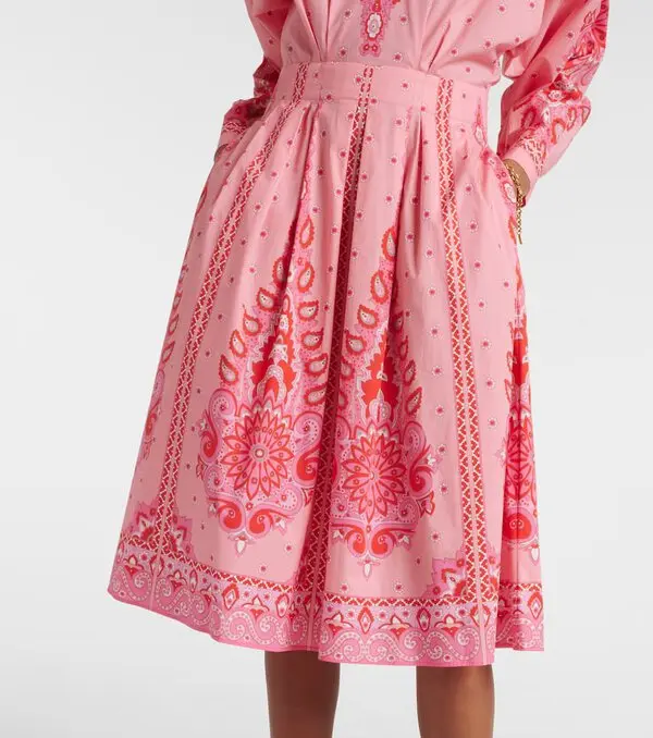 Etro Printed Cotton-blend Midi Dress - Multicoloured