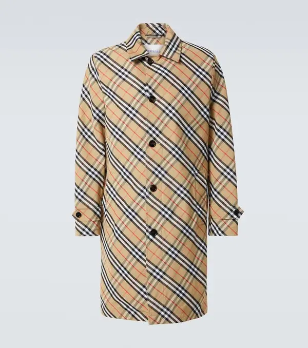 Burberry Check Overcoat