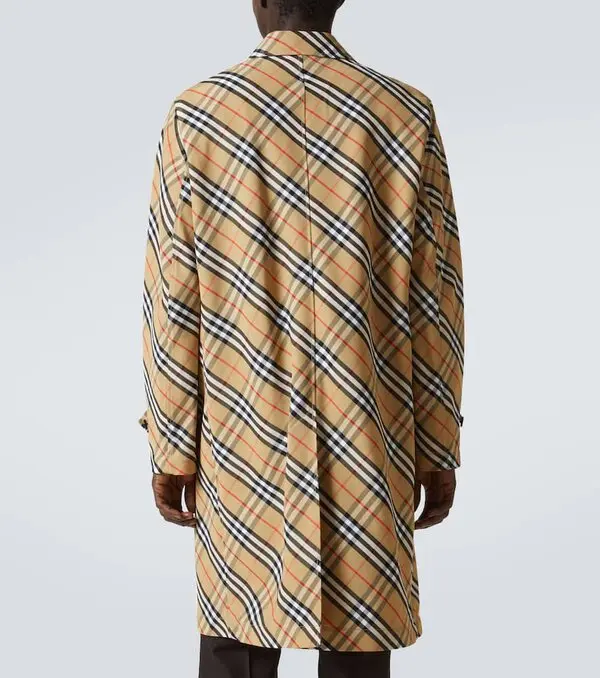 Burberry Check Overcoat