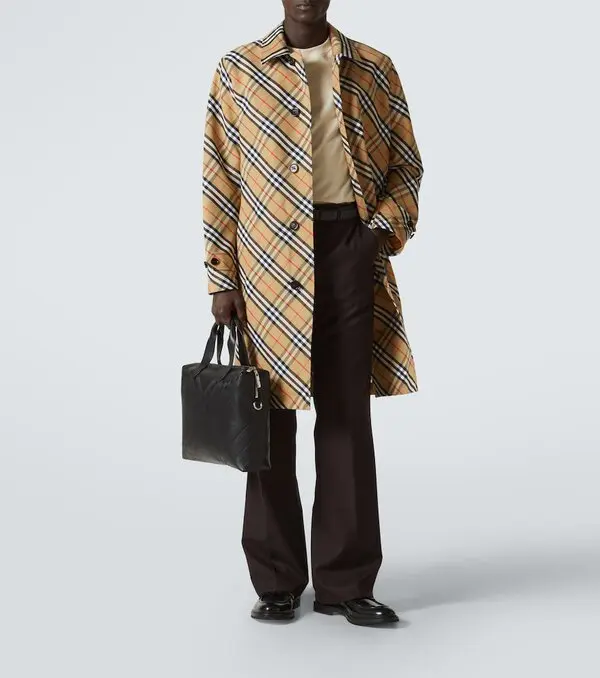 Burberry Check Overcoat