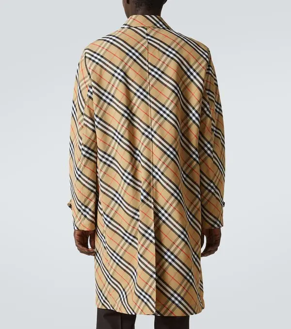 Burberry Check Overcoat