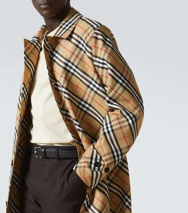 Burberry Check Overcoat