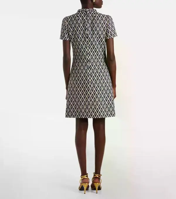 Valentino Garavani Wool Jacquard Minidress - Multicoloured