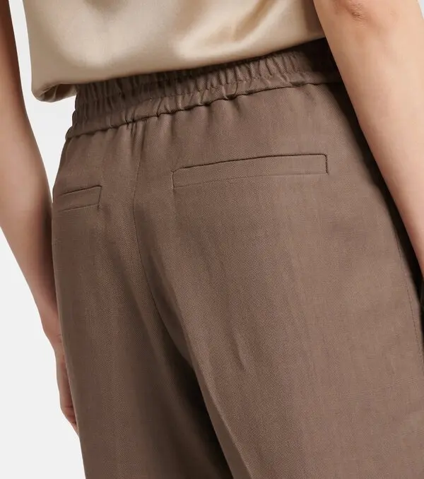 Brunello Cucinelli Mid-rise Straight Leg Pants - Brown