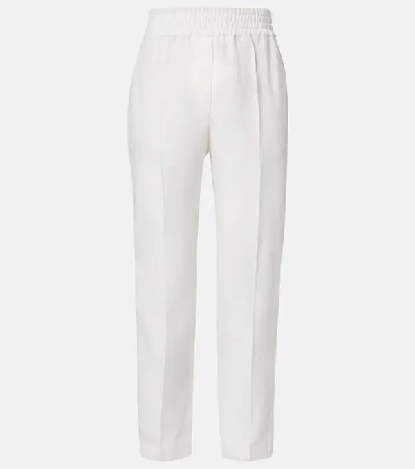 Brunello Cucinelli Mid-rise Straight Pants - White