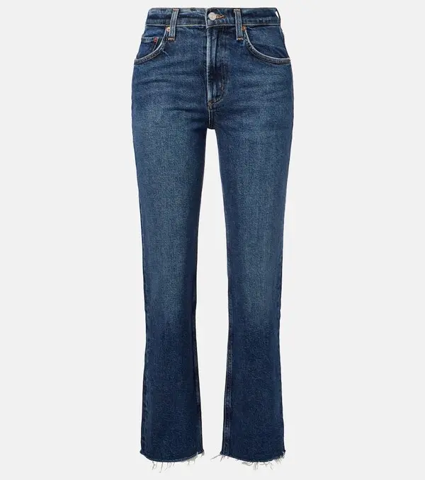 AGOLDE Valen Mid-rise Straight Jeans - Blue