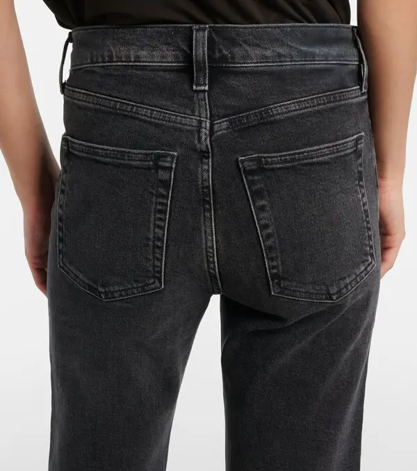 AGOLDE Valen Mid-rise Straight Jeans - Grey