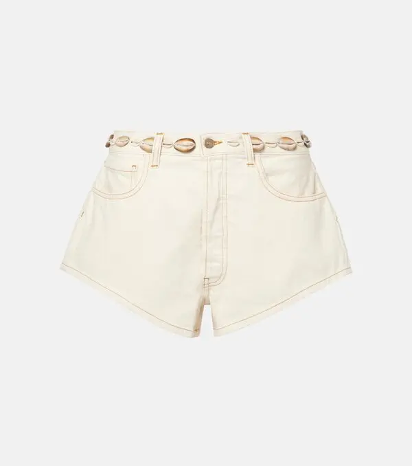 Alanui Ocean Dream Denim Shorts
