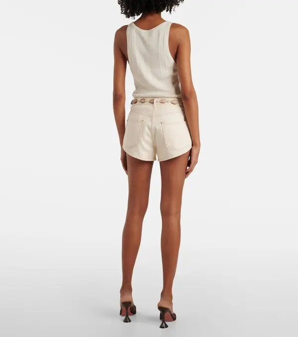 Alanui Ocean Dream Denim Shorts