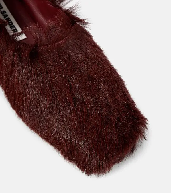 JIL SANDER Calf Hair Flats