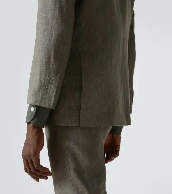 Rubinacci Linen Blazer - Green