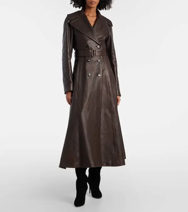 Alaïa Leather Coat
