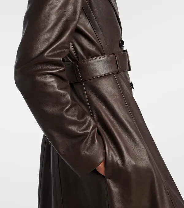 Alaïa Leather Coat