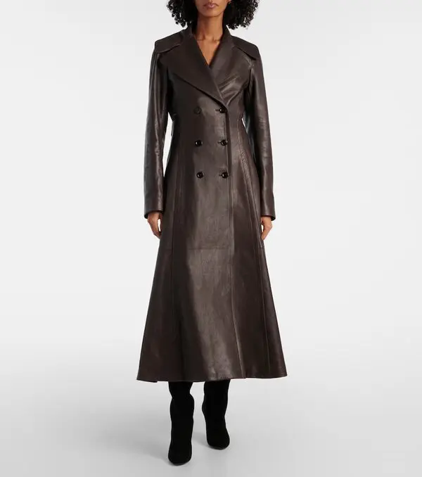 Alaïa Leather Coat