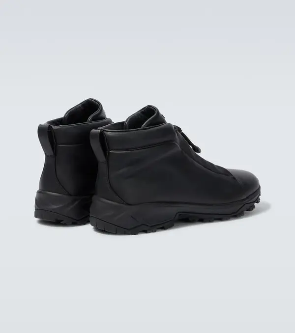 Zegna Triple Stitch Vetta Leather Sneakers