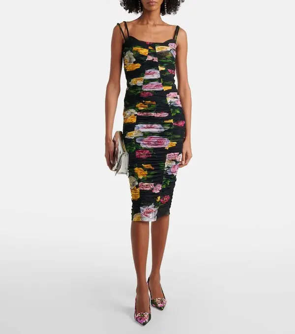 Dolce & Gabbana Lollo Embellished Floral Pumps - Black