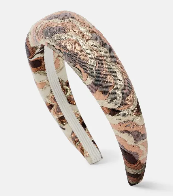 Valentino Garavani Jacquard Lamé Headband - Multicoloured