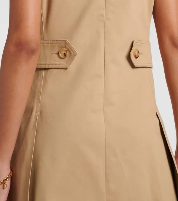 Chloé Cotton Satin Mini Dress