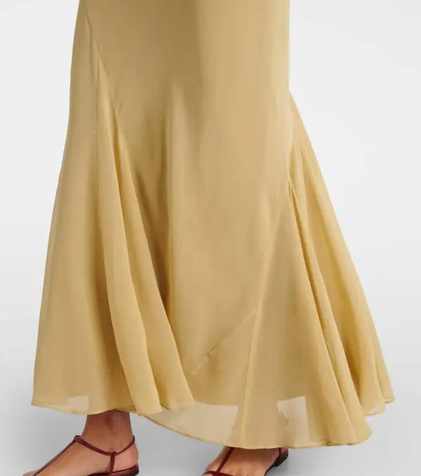 Tove Erin Silk Chiffon Maxi Dress