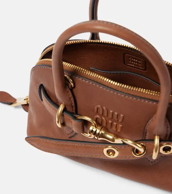 Miu Miu Aventure Mini Leather Tote