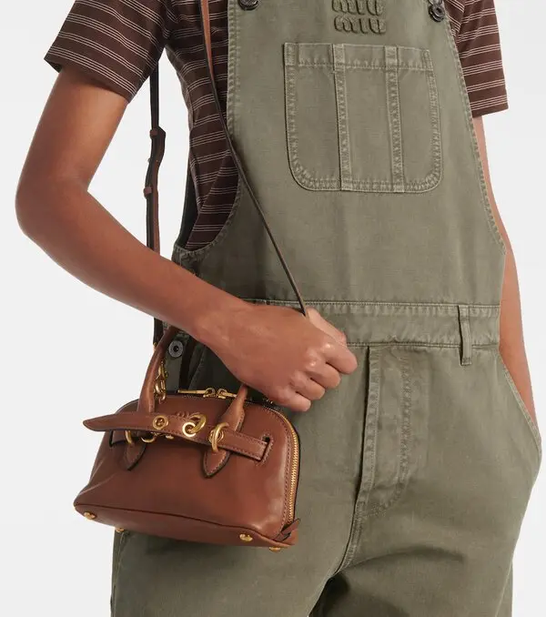 Miu Miu Aventure Mini Leather Tote