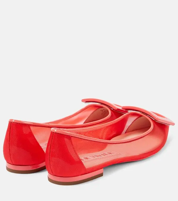 ROGER VIVIER Gommettine Ballet Flats - Red