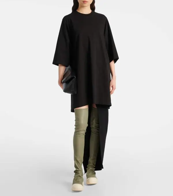 Rick Owens Over-the-knee Leather Sneakers - Green