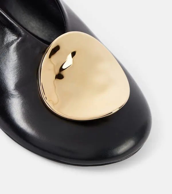 JIL SANDER Leather Ballet Flats