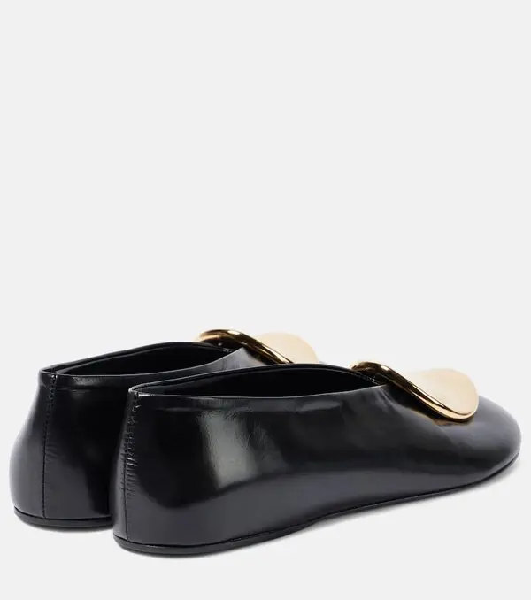 JIL SANDER Leather Ballet Flats