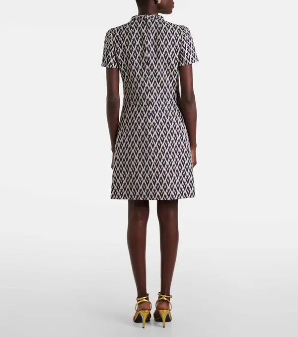 Valentino Garavani Wool Jacquard Minidress - Multicoloured