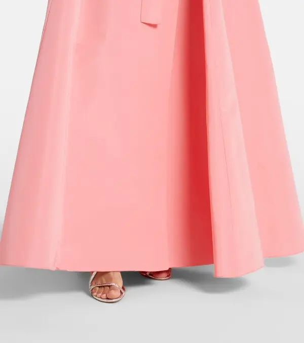 Carolina Herrera Belted Silk Gown - Pink